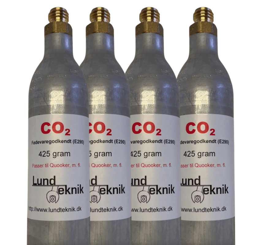 ombytning af Quooker CO2 flaske, 4 stk - Lund Teknik - Alt til ølbrygning